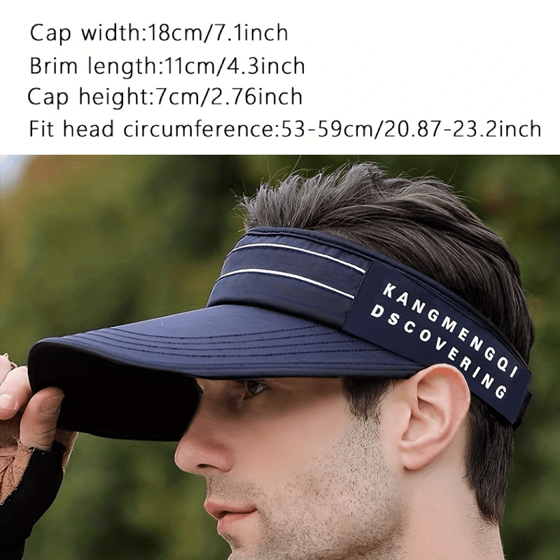 mens summer sun hat adjustable quick drying fabric tennis golf ...