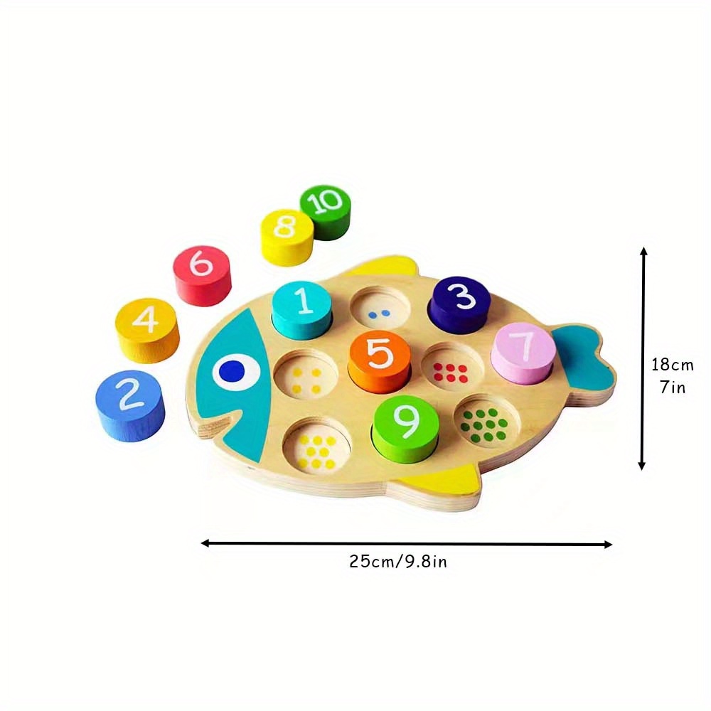 Children's Montessori Educational Game Color Number Matching - Temu Canada