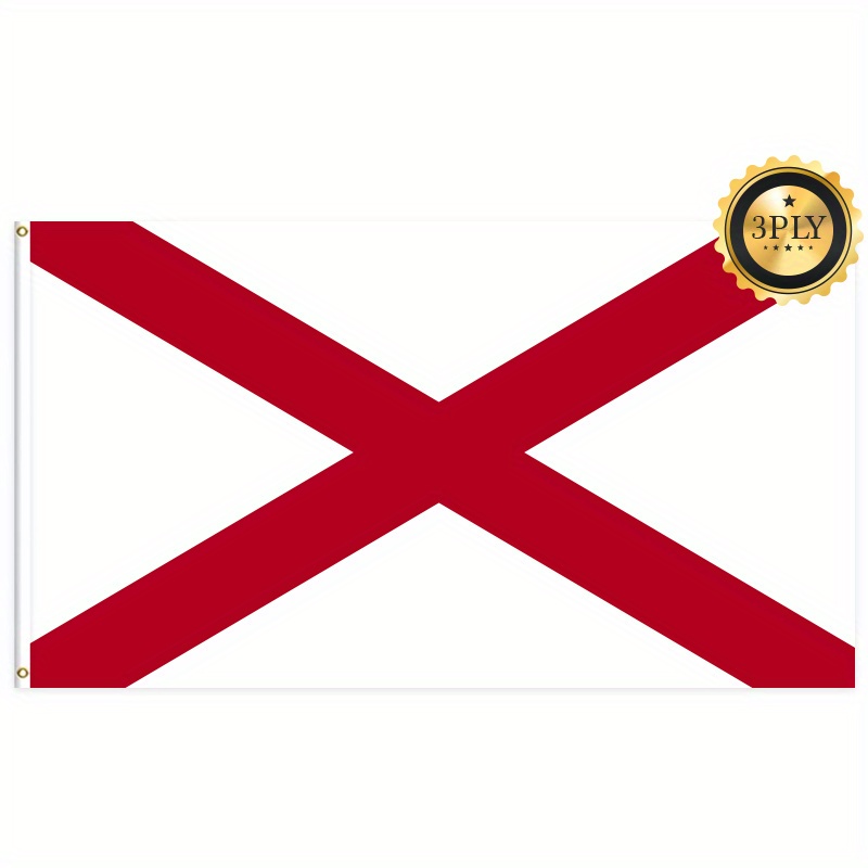 1pc 3ply Us Alabama State Flags 3x5 Feet Heavy Duty With 2 Brass ...