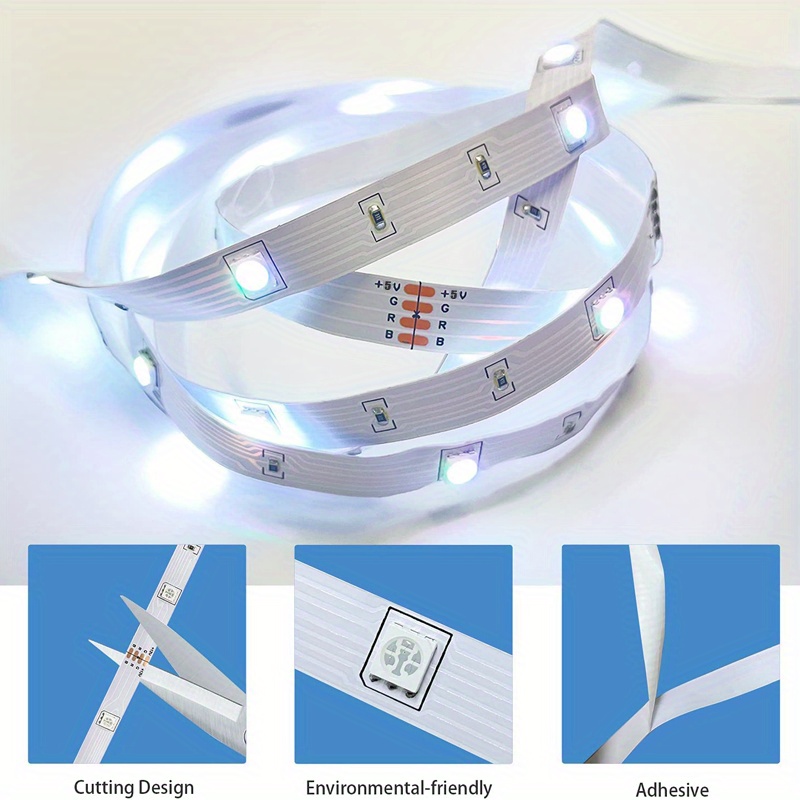 Music Mode Led Light Strip Indoor Living Room Bedroom - Temu United Kingdom