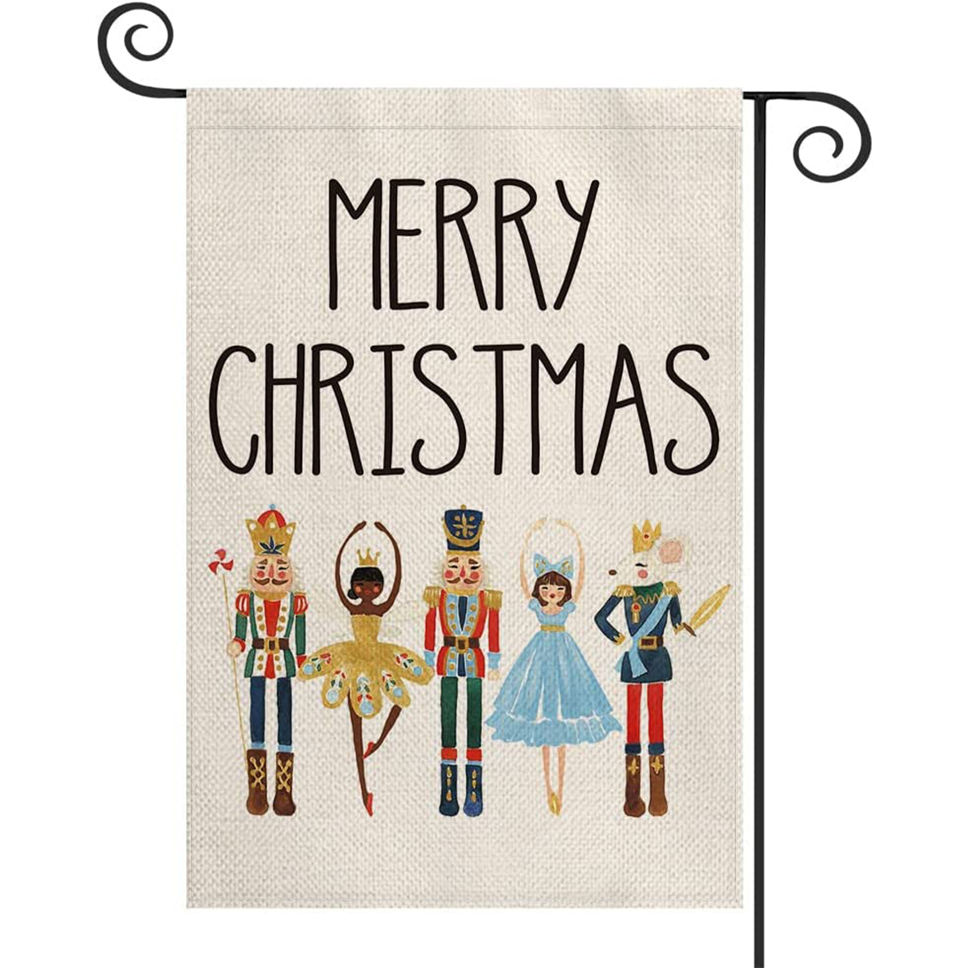 Merry Christmas Nutcracker Garden Flag Vertical Double Sided - Temu ...