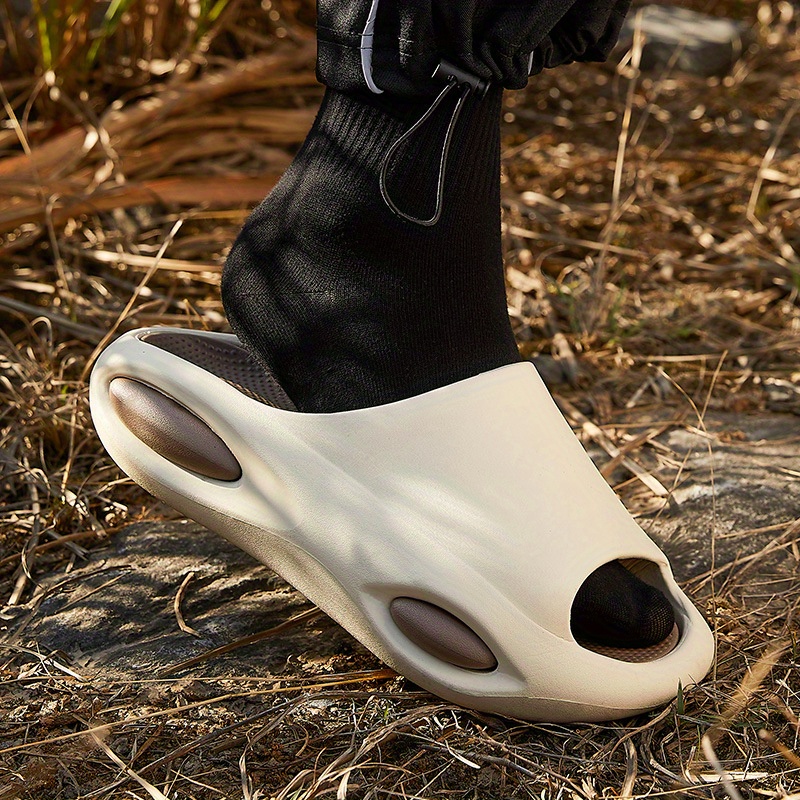 mens trendy stylish chunky slip on slides with assorted colors casual ...