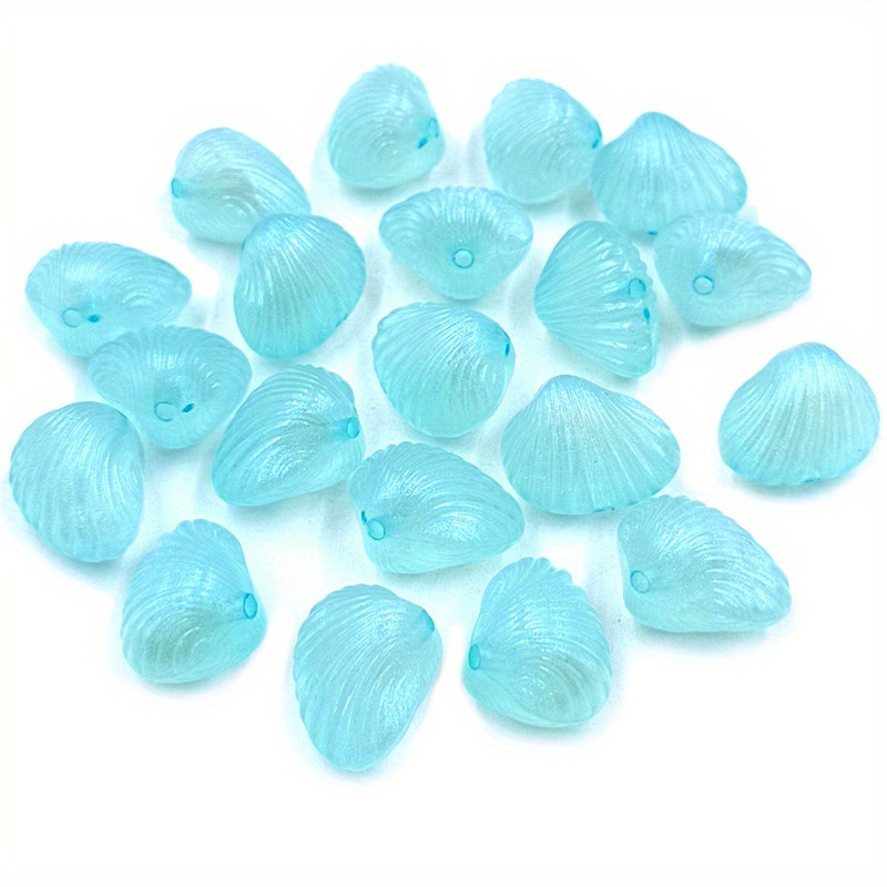 Acrylic Pearlescent Clamshell Loose Beads Pendants Colorful - Temu ...