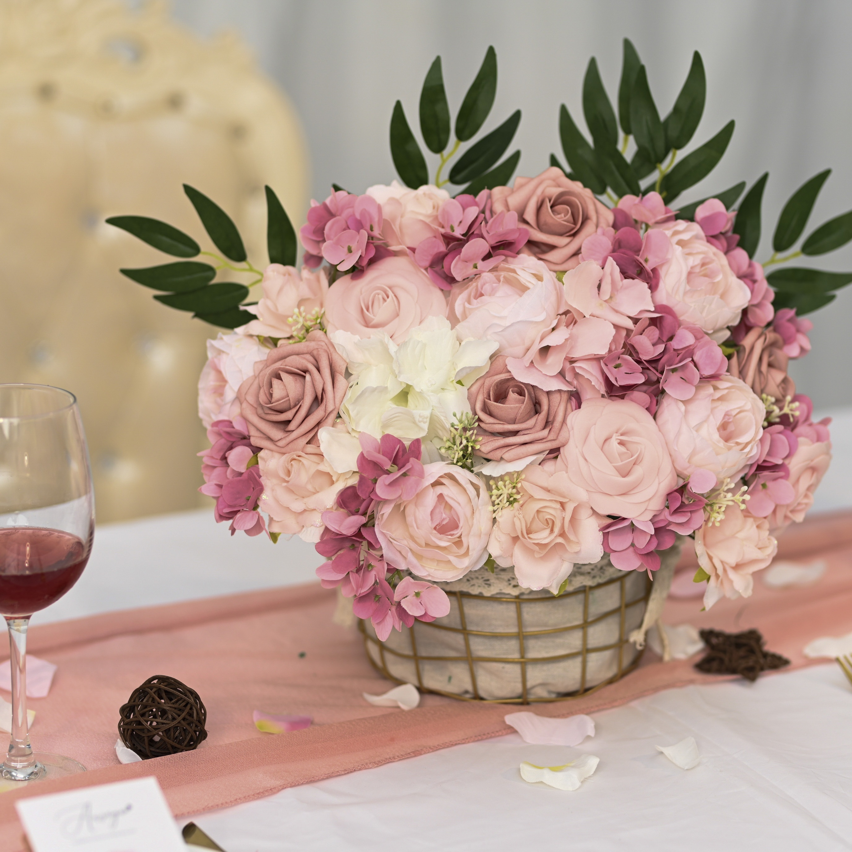 Artificial Flowers Box Set Dainty 5 Styles Diy Wedding - Temu Australia