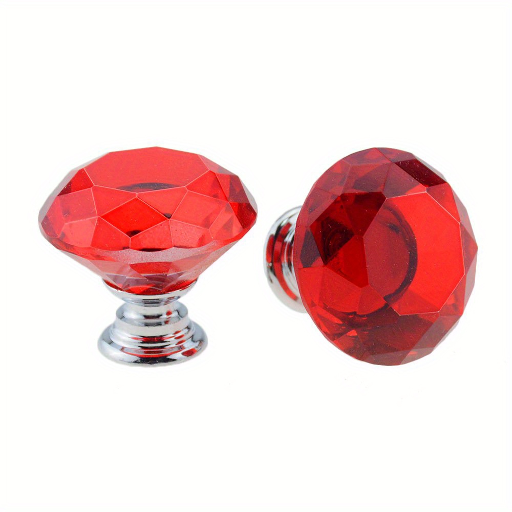 sparkle home 6pcs diamond shaped crystal glass knobs - Temu Norway