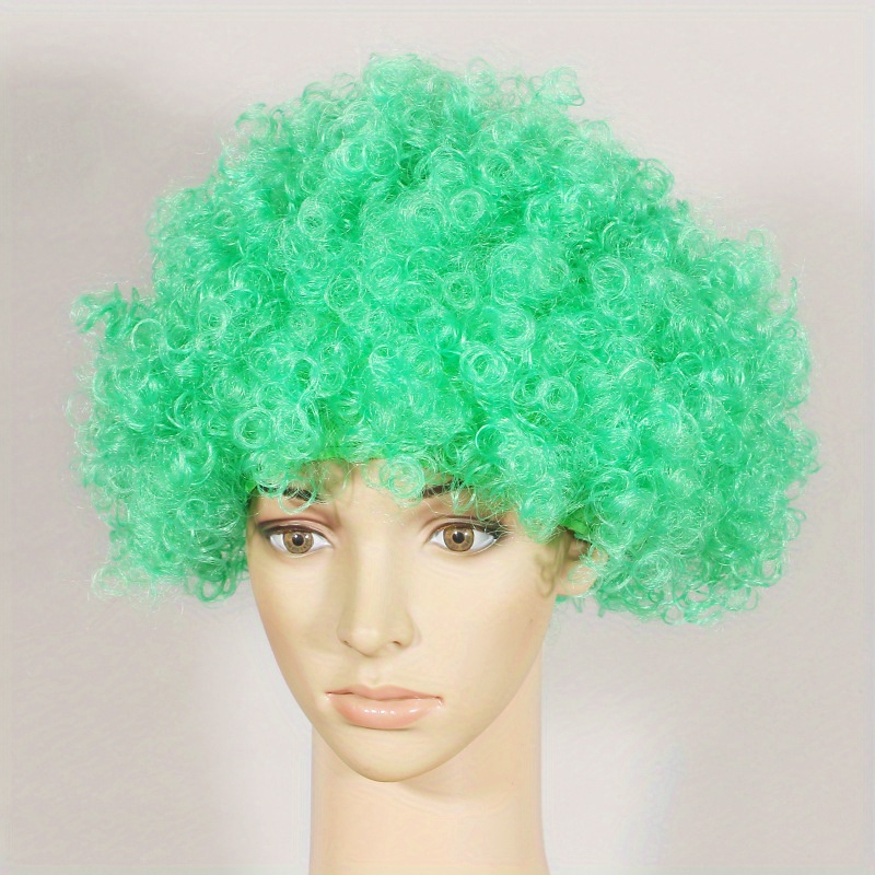 Rainbow Clown Wig Synthetic Colorful Curly Hair Wigs For Halloween ...