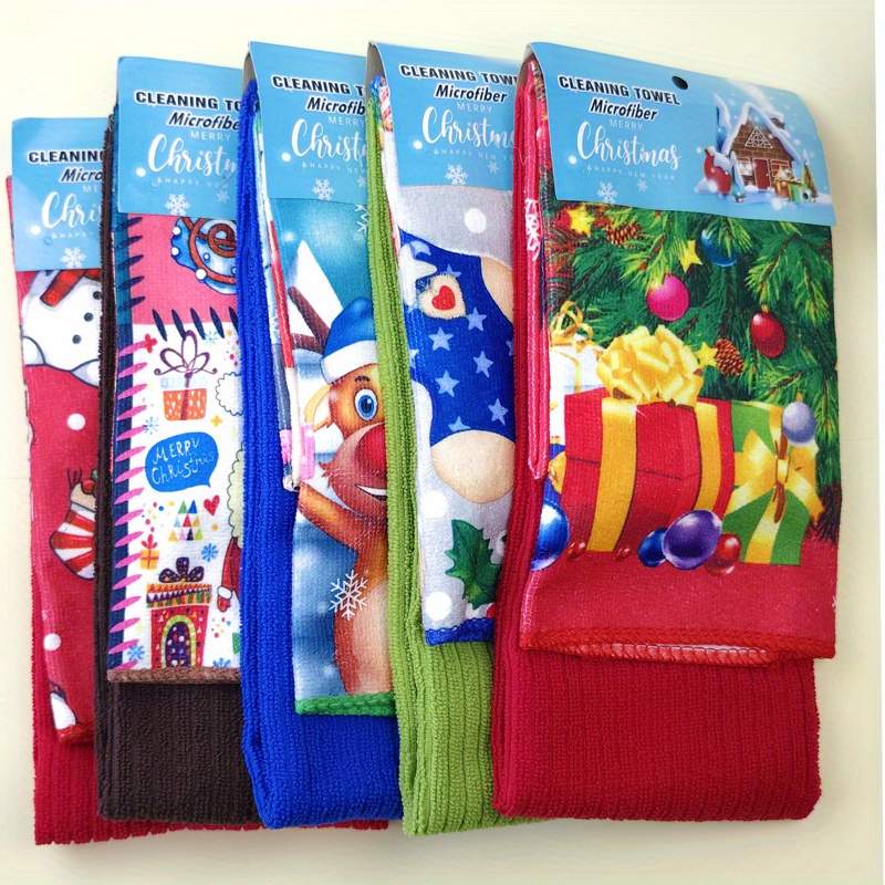 Scouring Pad, Square Dish Cloths, Cartoon Style Dish Towel, Cleaning ...