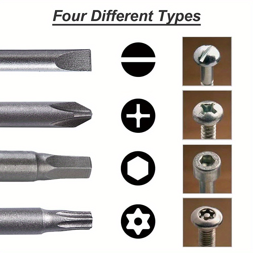 Long Screwdriver Bits Set Magnetic Hex Shank Length S2 Steel - Temu ...