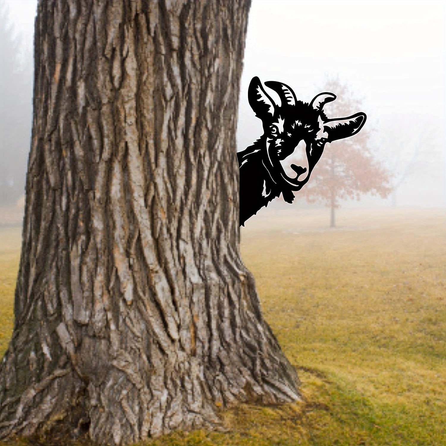 Farm Peeping Cow Metal Art Garden Sculpture Iron Cattle Wall - Temu Canada