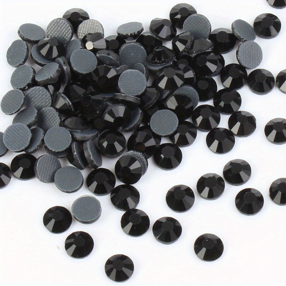 Black Hot Fixed Rhinestones Used Crafts Clothing Diy - Temu Australia