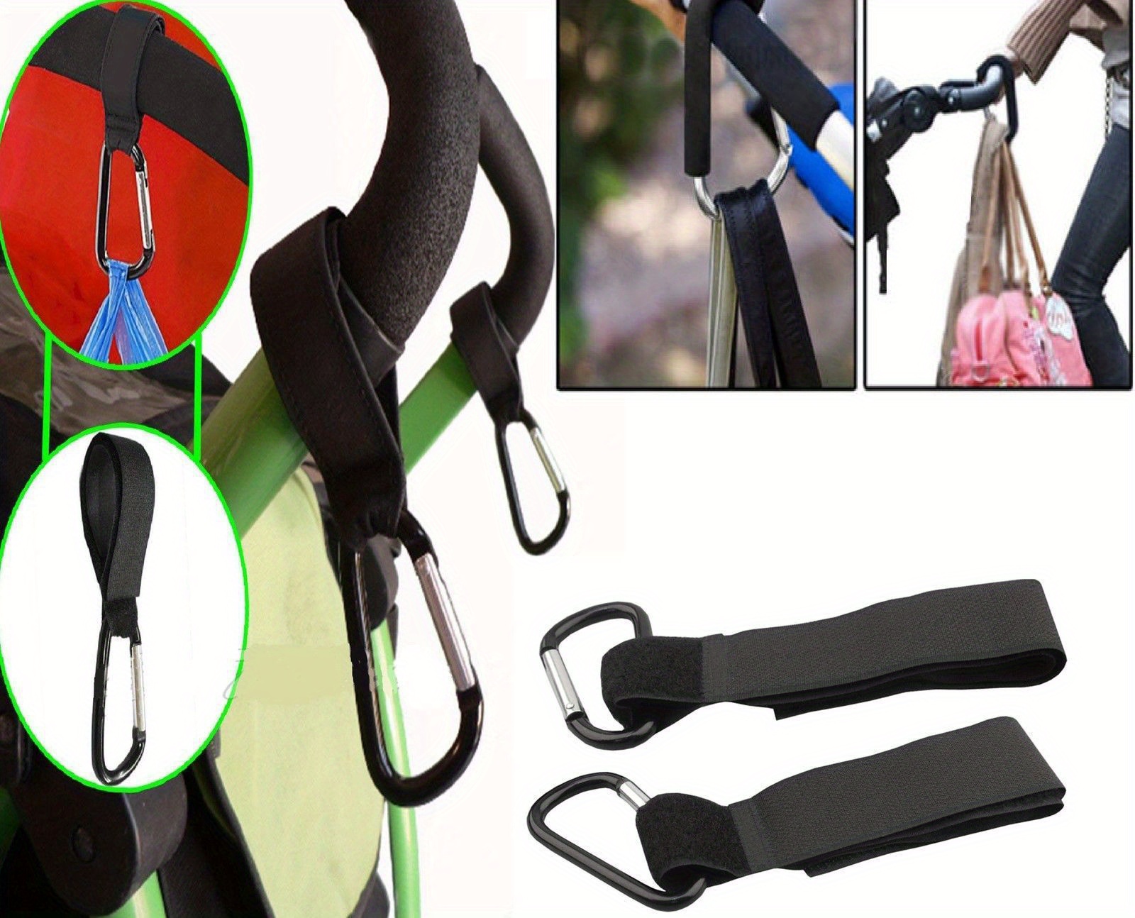 Baby Bag Clips Stroller Hooks Clipsfor Shopping Bags - Temu Australia