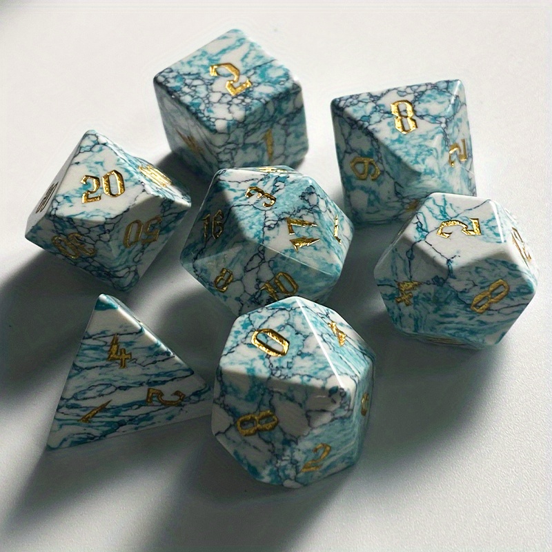 Blue White Turquoise Dice Fine Texture - Temu Australia