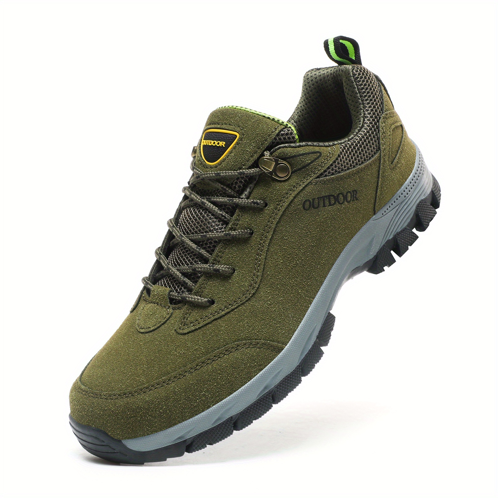 Men's Suede Hiking Shoes Comfortable Non Slip Shock Absorbent Boots For ...