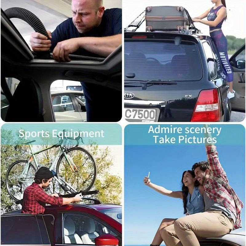 Car Door Step Foldable Roof Rack Door Step Door Latch Glass - Temu