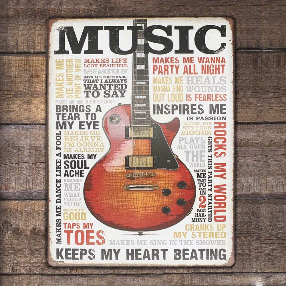 Music Metal Tin Sign Vintage Poster Plaque Living - Temu United Kingdom