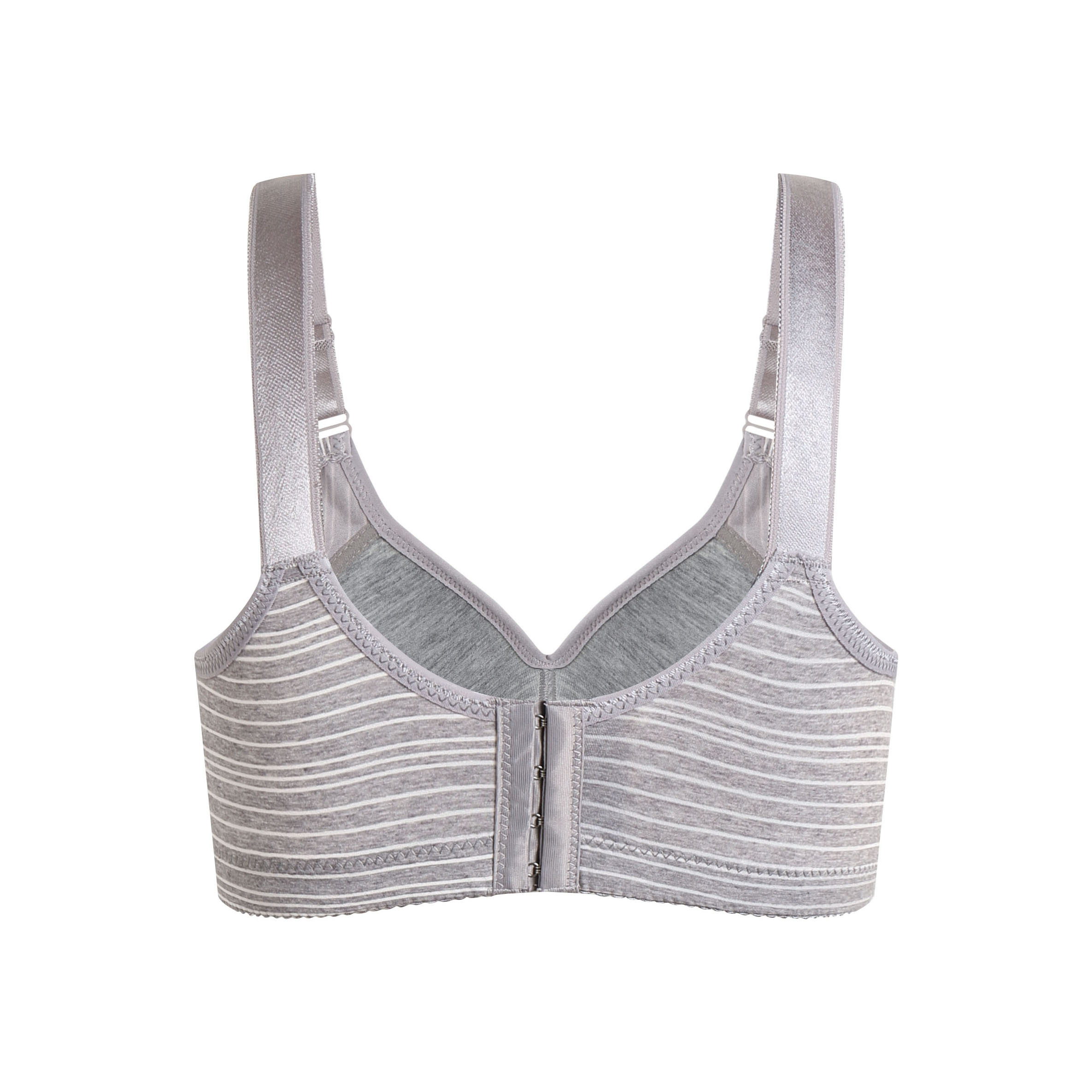 Striped Wireless Bra Comfy Breathable Push Bra Women's - Temu United ...