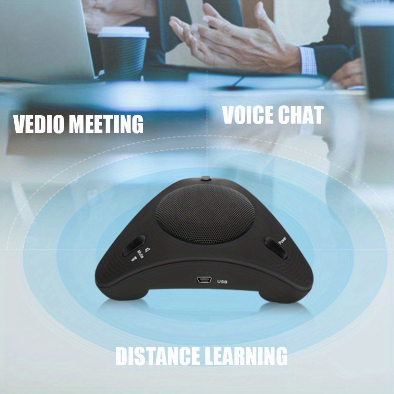 Portable Wired Speaker Omnidirectional Microphone Led - Temu