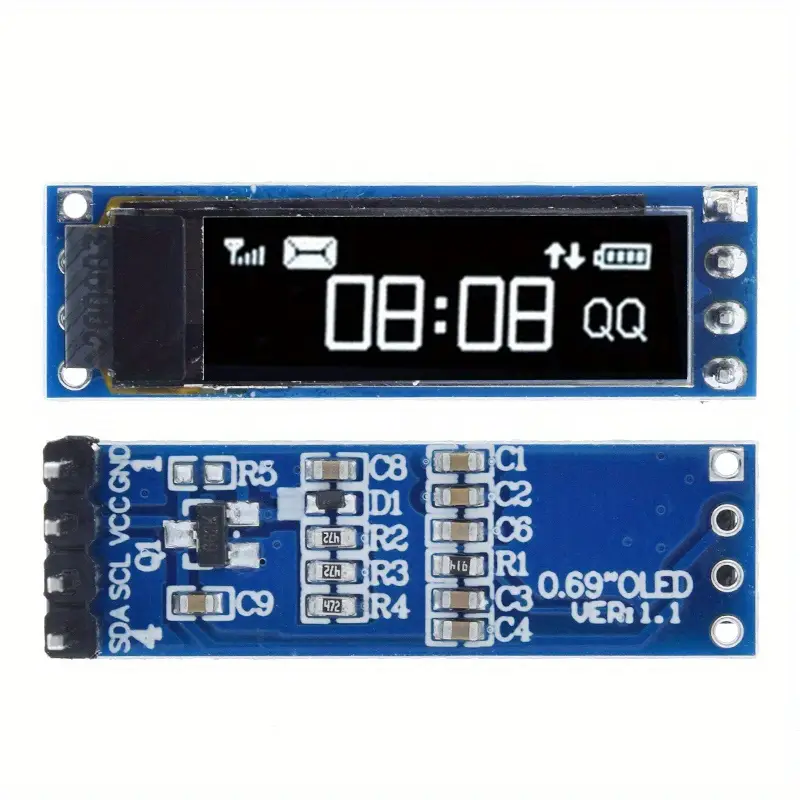 Tzt 96x16 Oled Display Module White Display Ssd1306 Lcd Temu