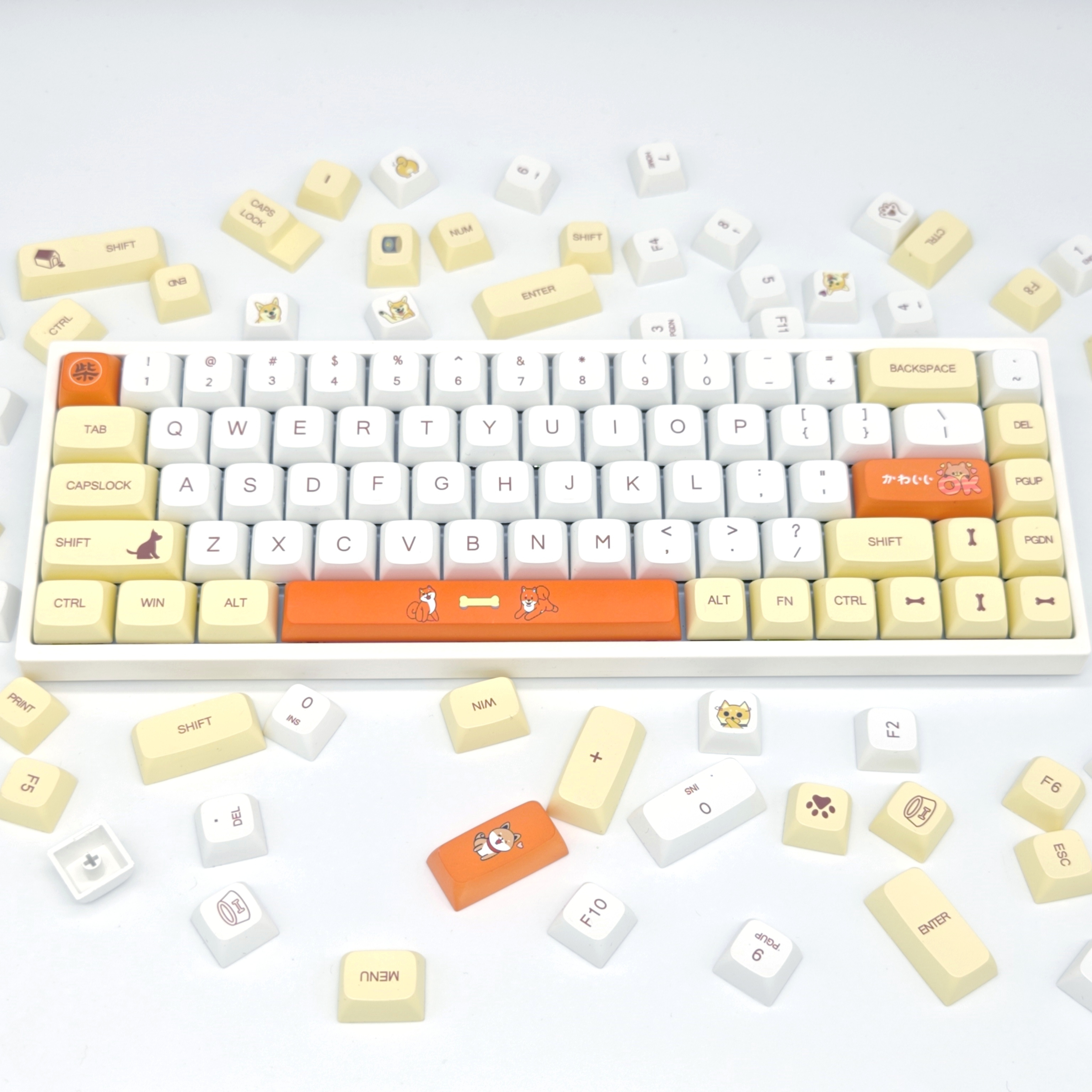 139 Key Pbt Keycap Xda Profile Height Dye sub Inu Dog - Temu Norway