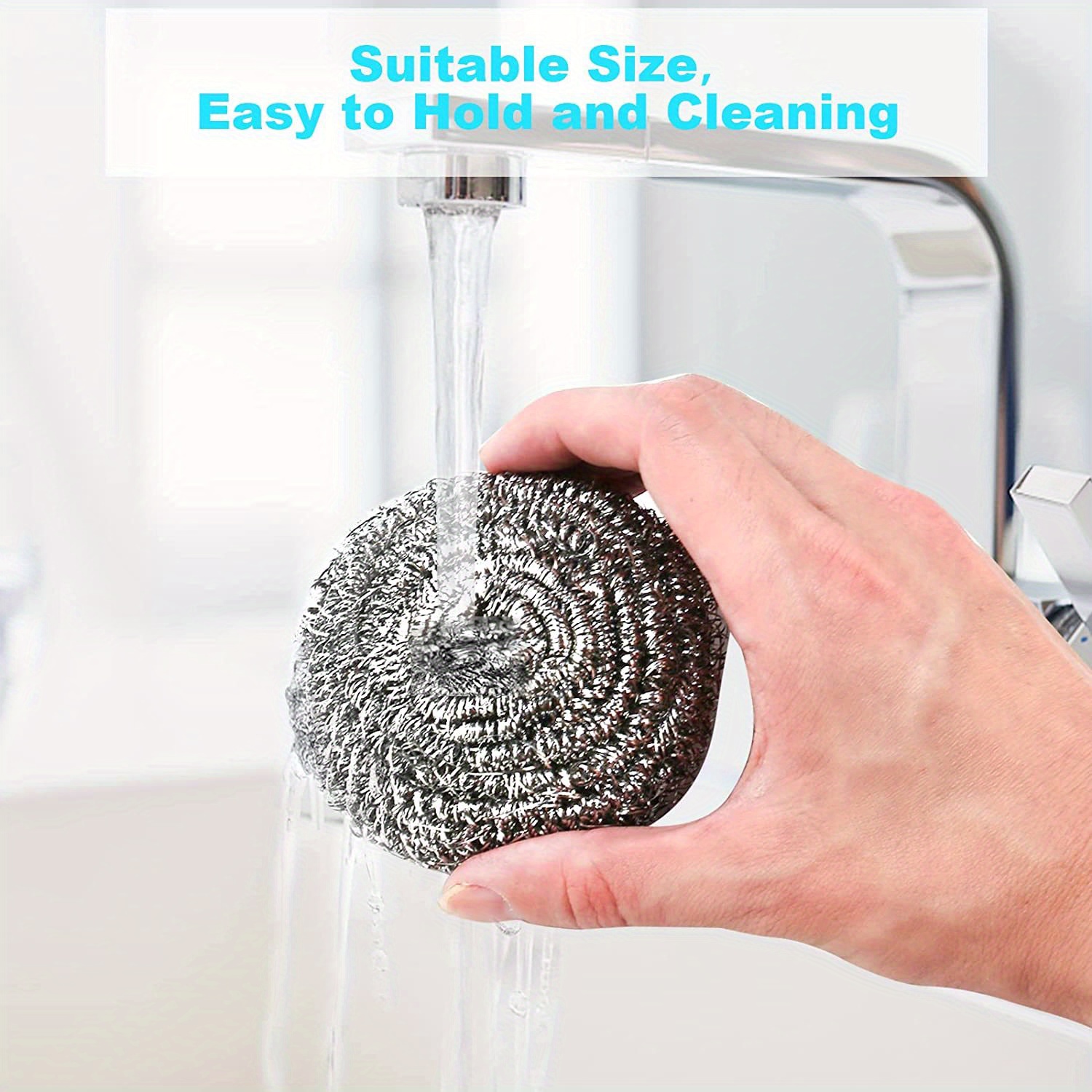 Steel Wool Scrubber Metal Kitchen Scrubbing Sponges - Temu Norway