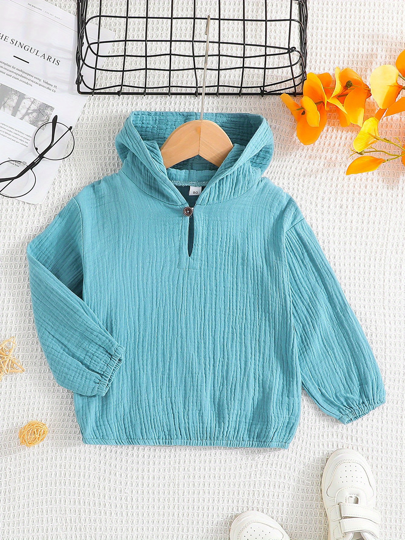 boys casual pullover hooded long sleeve sweatshirt spring - Temu Australia