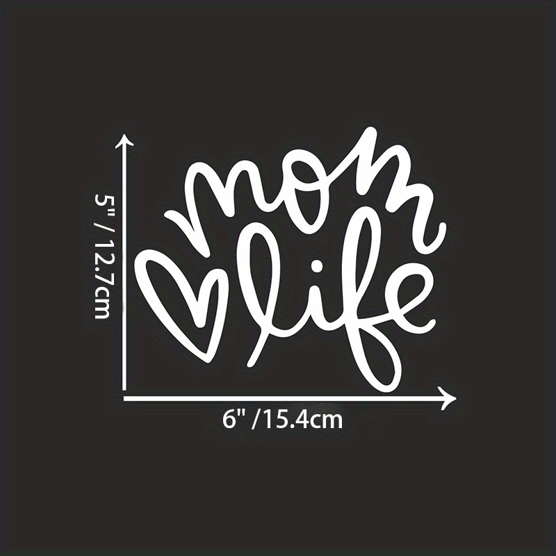Best Seller White Reflective Alphabet Love Stickers Mom Life - Temu