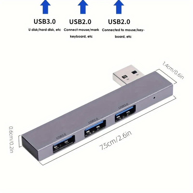 Portable 1 Usb c Laptop Usb Type C Hub Multiport Adapter - Temu Australia