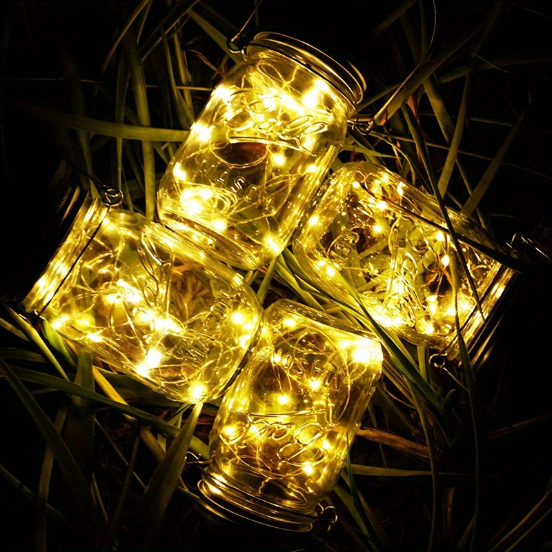 30 Leds Solar Mason Jar Lights String Fairy Star - Temu United