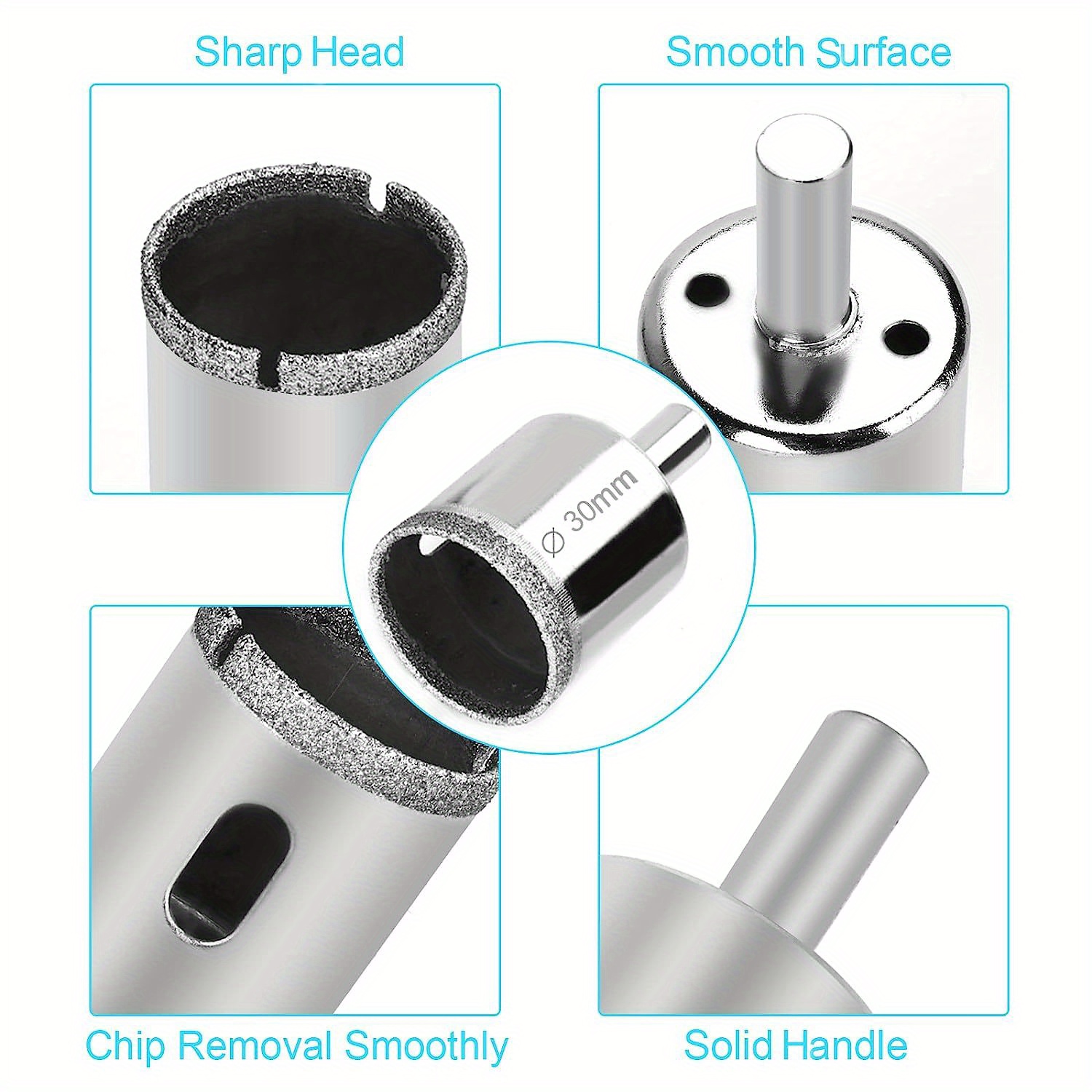 Diamond Drill Bits Ceramic Diamond Drill Bit Set - Temu New Zealand