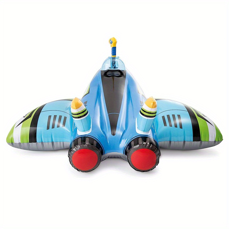 Children s Swimming Ring Water Inflatable Airplane Water Gun - Temu ...