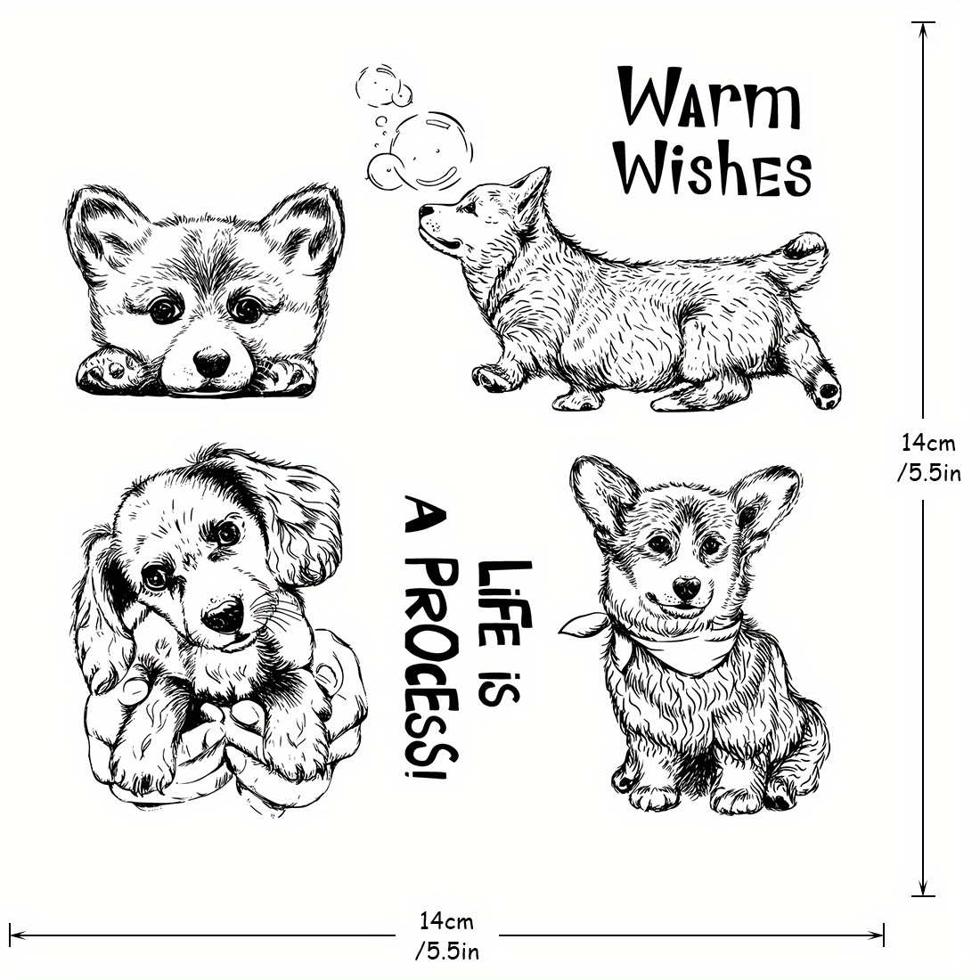Cartoon Animals Clear Stamp/seal Metal - Temu Ireland