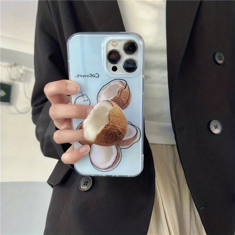Blue Coconut Phone Case+stand Combination Package Shockproof - Temu ...