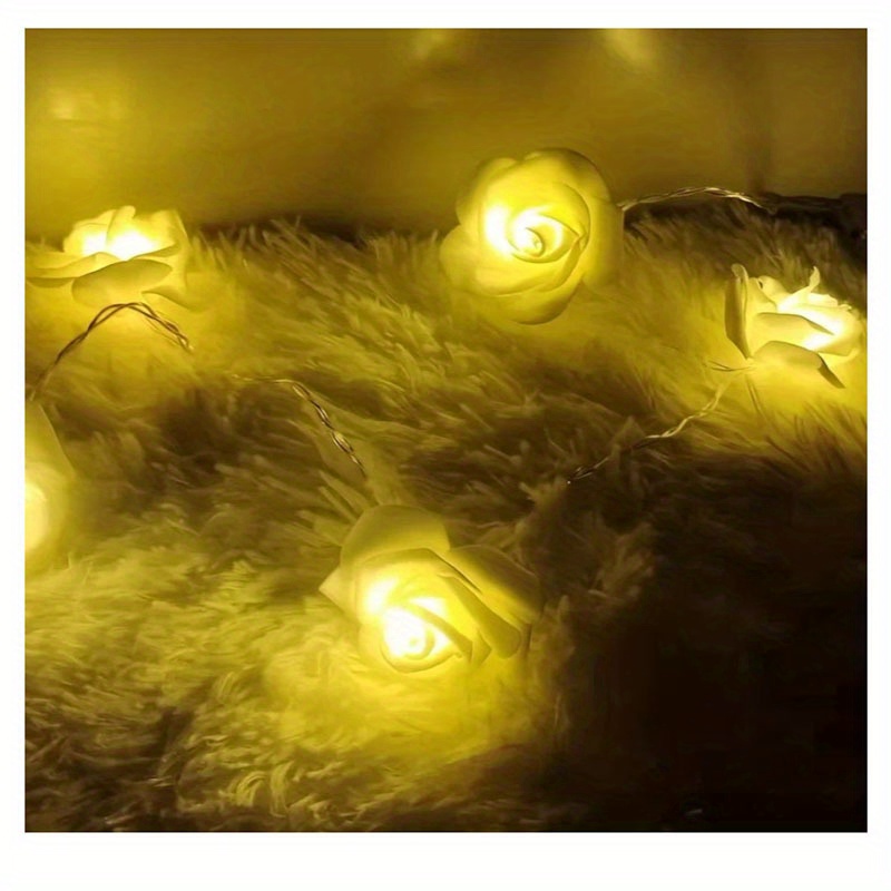 Led Simulation Rose Light String European Romantic Small - Temu New Zealand