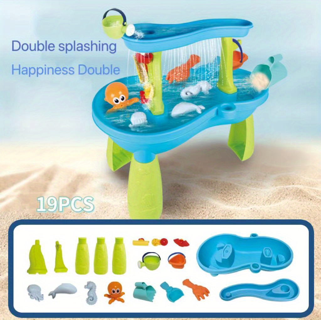 Children's Sand Water Table Toddlers 2 tier Sand Water Play - Temu New ...