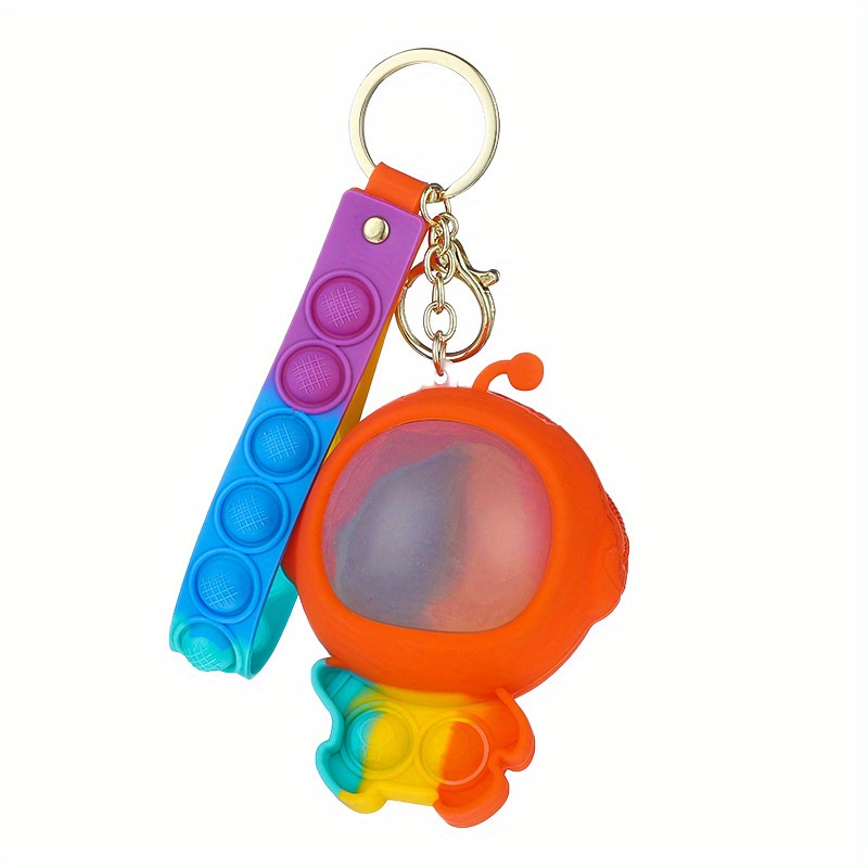 Spaceman Fidget Toy Coin Purse Bracelet Keychain Y2k - Temu Australia