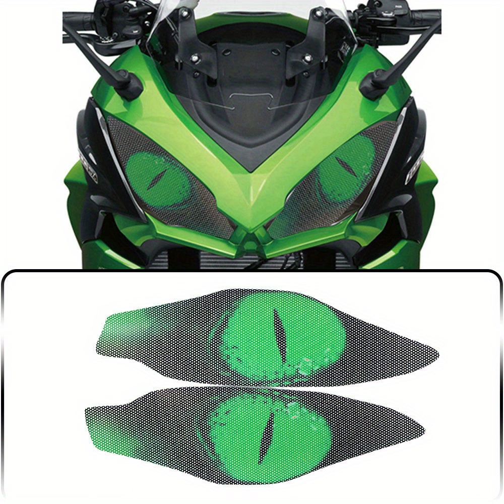 Motorcycle Headlight Sticker Decoration 3d - Temu United Kingdom