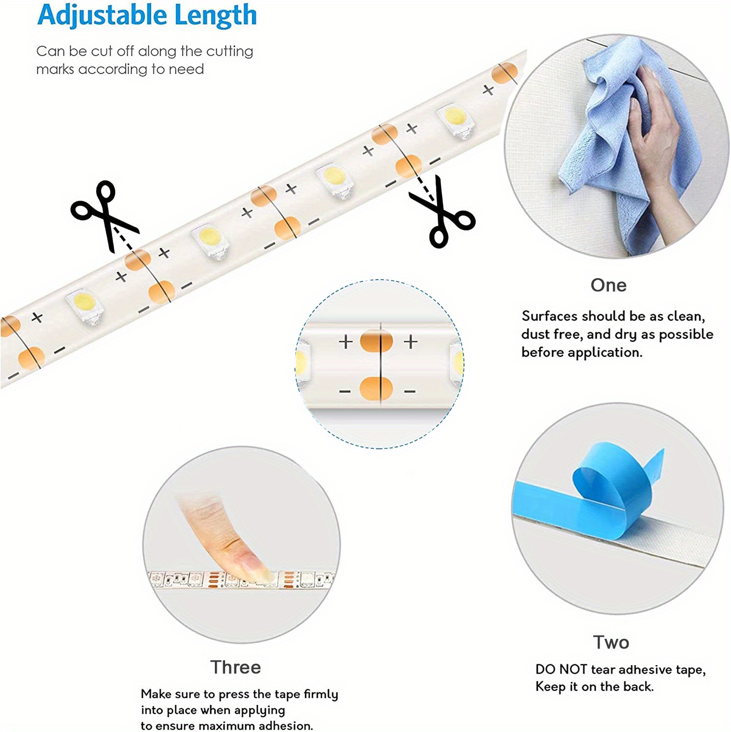 Cold White Led Touch Flexible Strip Light Dimmable 5v - Temu Canada