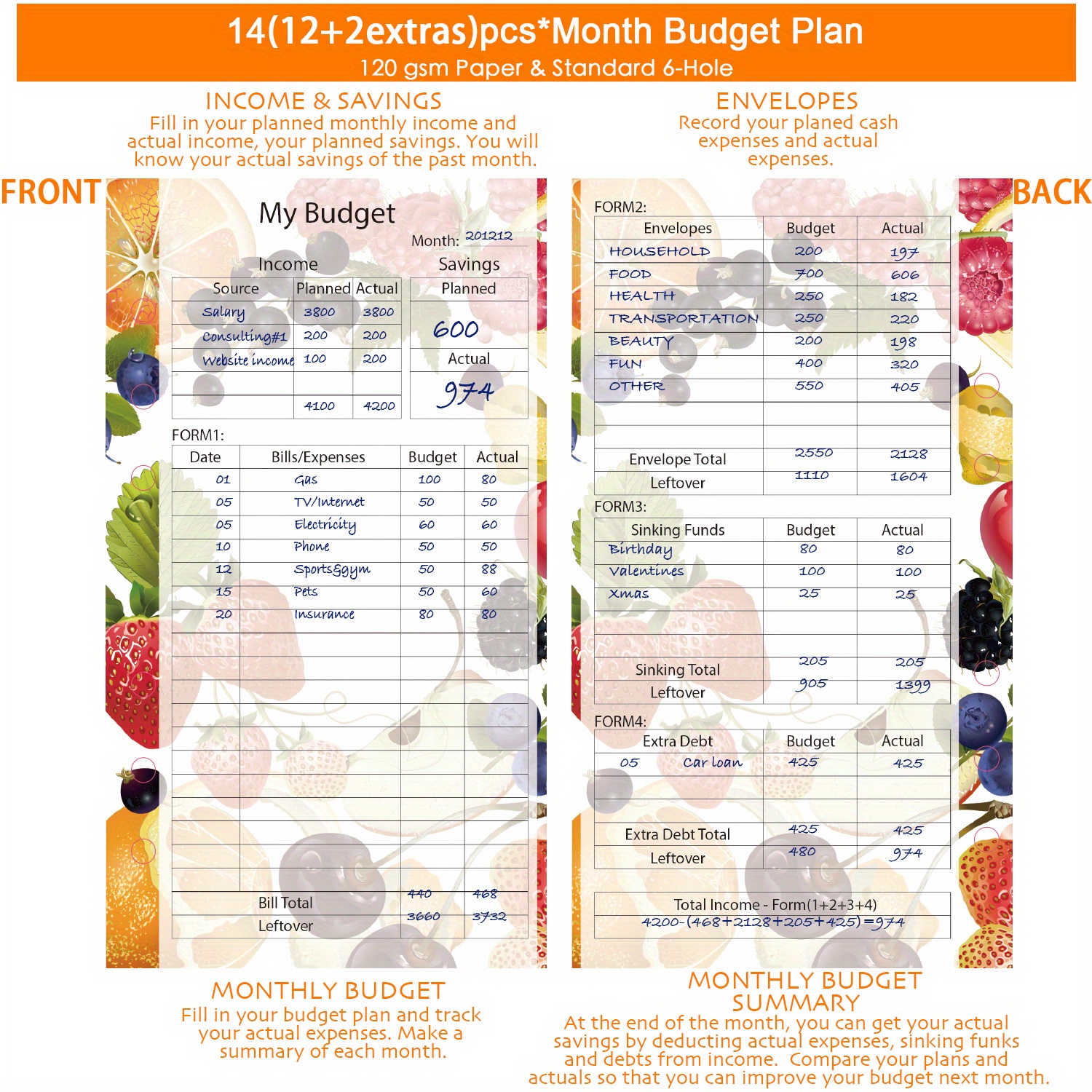 none weekly monthly planner budget planner system - Temu New Zealand