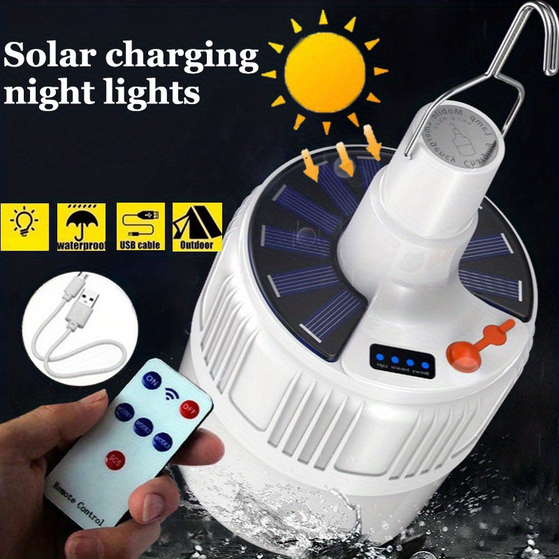 Solar Led Hook Light, 5v Portable, Power Display Rechargeable Light ...