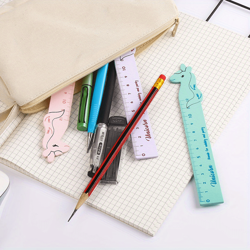 Cute Cartoon Design Wooden Ruler Wood Rulers School Rulers - Temu New ...