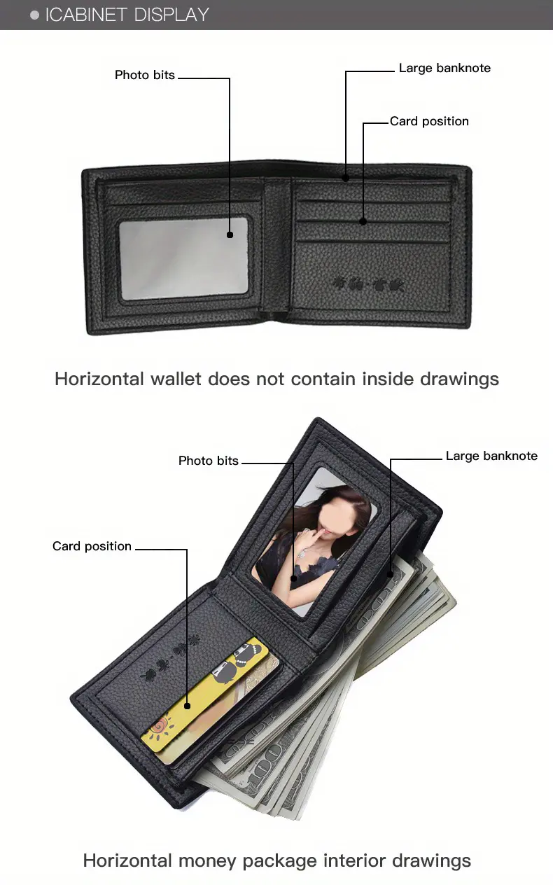 Pu Leather Rfid Blocking Handmade Bifold Wallet For Men Slim Mens ... Pu Leather Rfid Blocking Handmade Bifold Wallet For Men Slim Mens ...
