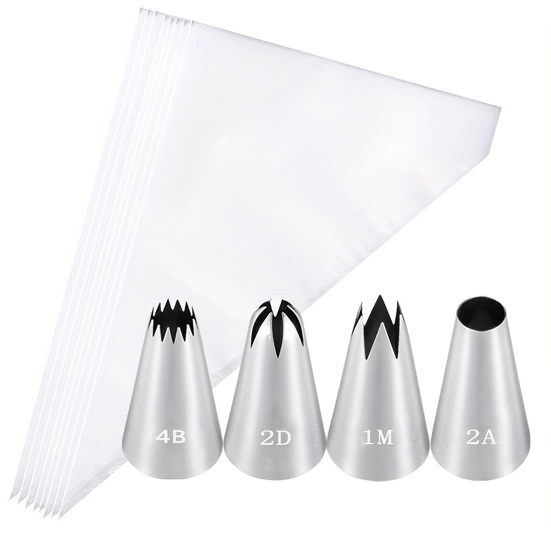 Tips Set 304 Stainless Steel Cookie Squeeze Cream - Temu New Zealand
