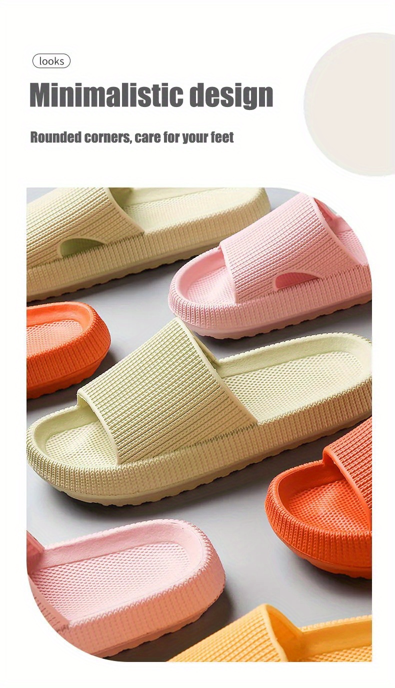 women' color slides casual soft sole pillow shoes - {region_name}