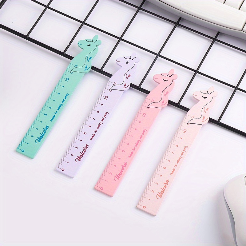 Cute Cartoon Design Wooden Ruler Wood Rulers School Rulers - Temu Australia