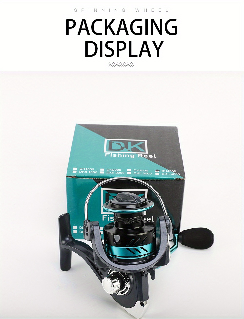 1個【クリエーティブ】 人気 高品質 軽量 ポータブル ロータリーフィッシングリール DK 1000 7 - Temu Japan