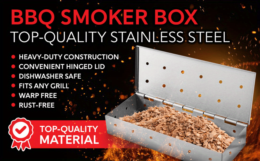 Stainless Steel Smoke Box Smoker Box Gas Grill Charcoal - Temu United ...