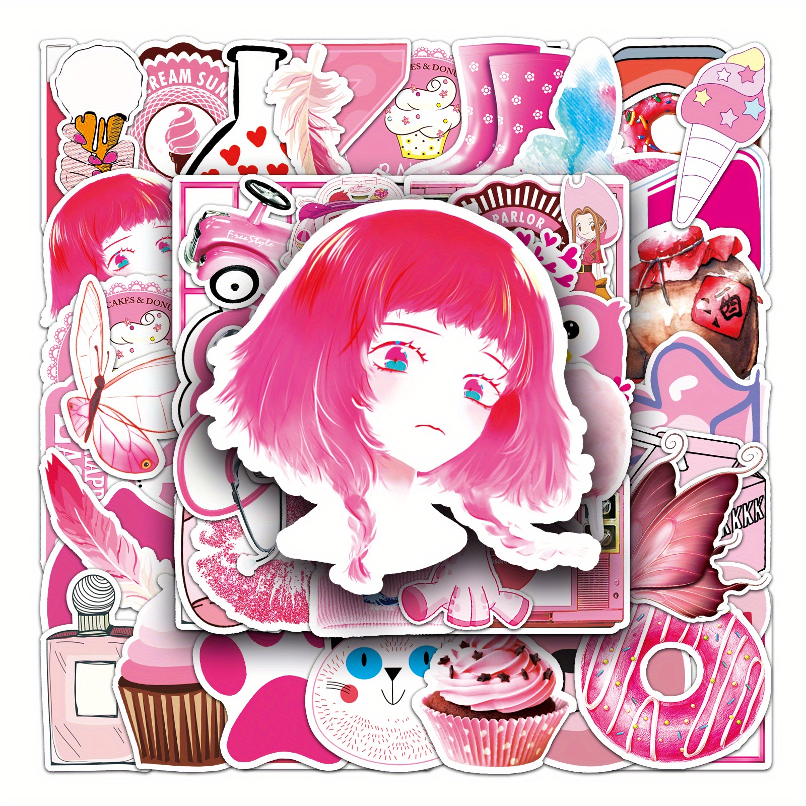 Cartoon Doodle Stickers Waterproof Stickers Mobile Phone - Temu Australia