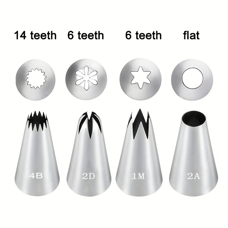 Tips Set 304 Stainless Steel Cookie Squeeze Cream - Temu New Zealand