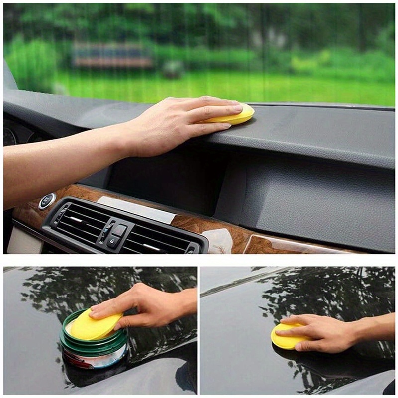 Car Round Waxing Polish Sponges High Density Foam Applicator Pads ...