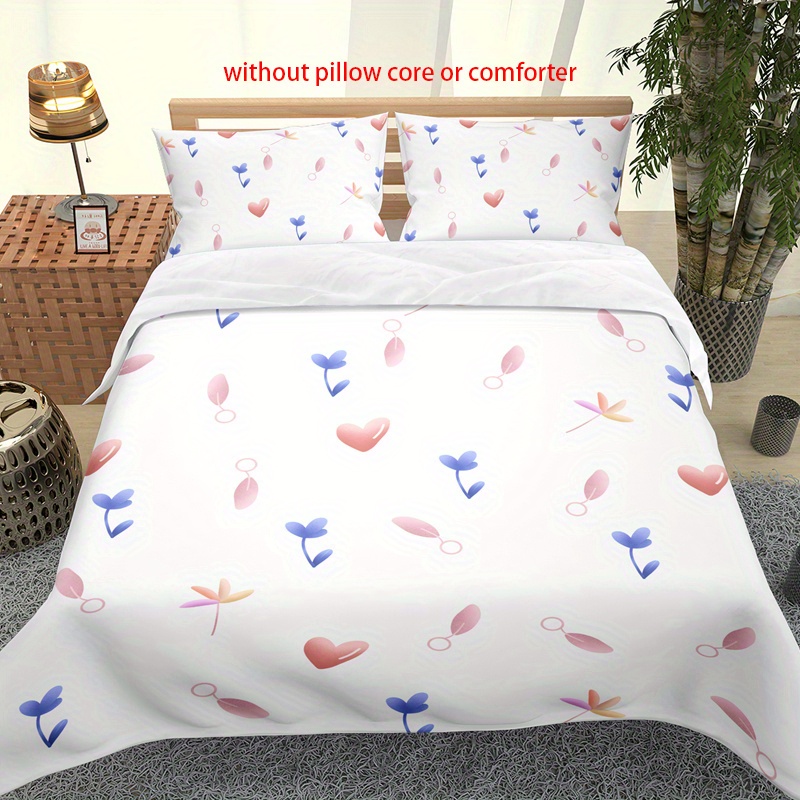 Duvet Cover Set Love Grass Digital Print Bedding Set Soft - Temu United ...